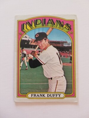 FRANK DUFFY 1972 TOPPS BASEBALL CARD #607 CLEVELAND INDIANS | eBay