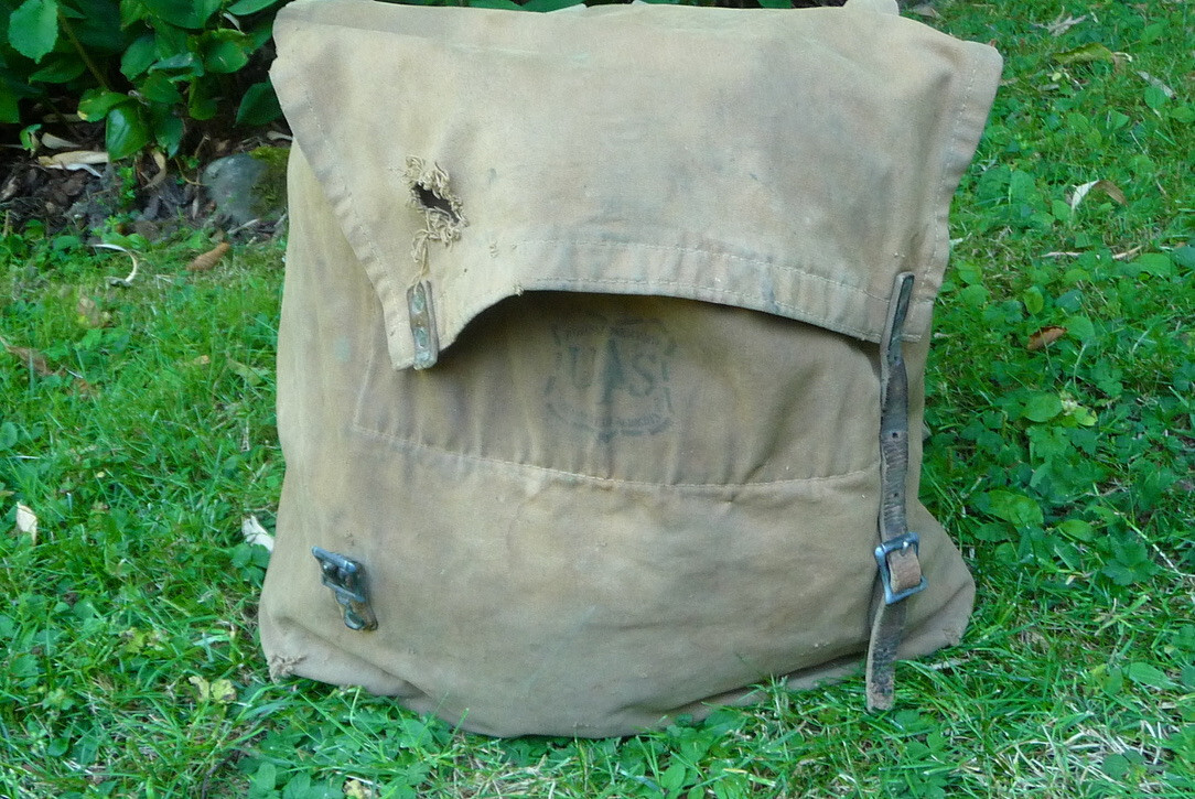 Early Vintage US FOREST SERVICE Backpack Antique Canv… - Gem