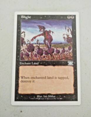 MTG Blight Sixth Edition Regular Uncommon Premium NOS See Description ...
