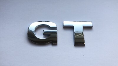 Chrome 3D FULL METAL Self-adhesive Car Letters badge emblem sticker ...