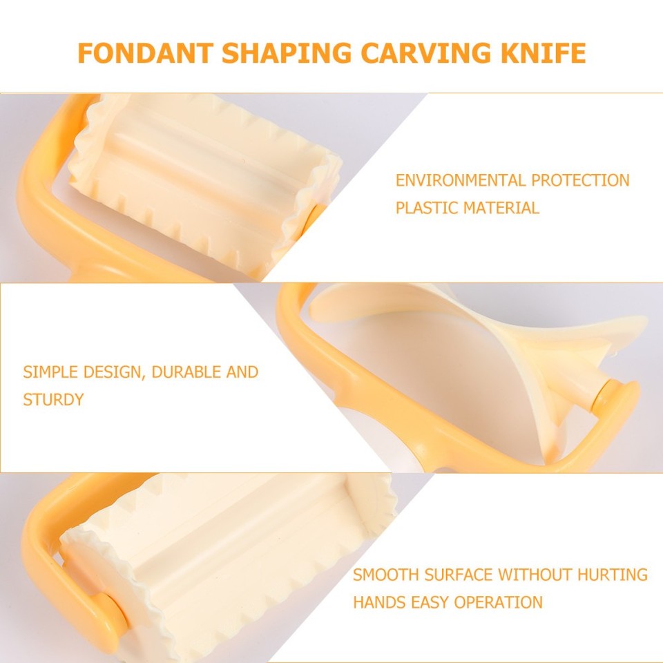 3 Pcs Cake Fondant Tools Shapers Rolling Biscuit Cutting Mold Pie ...