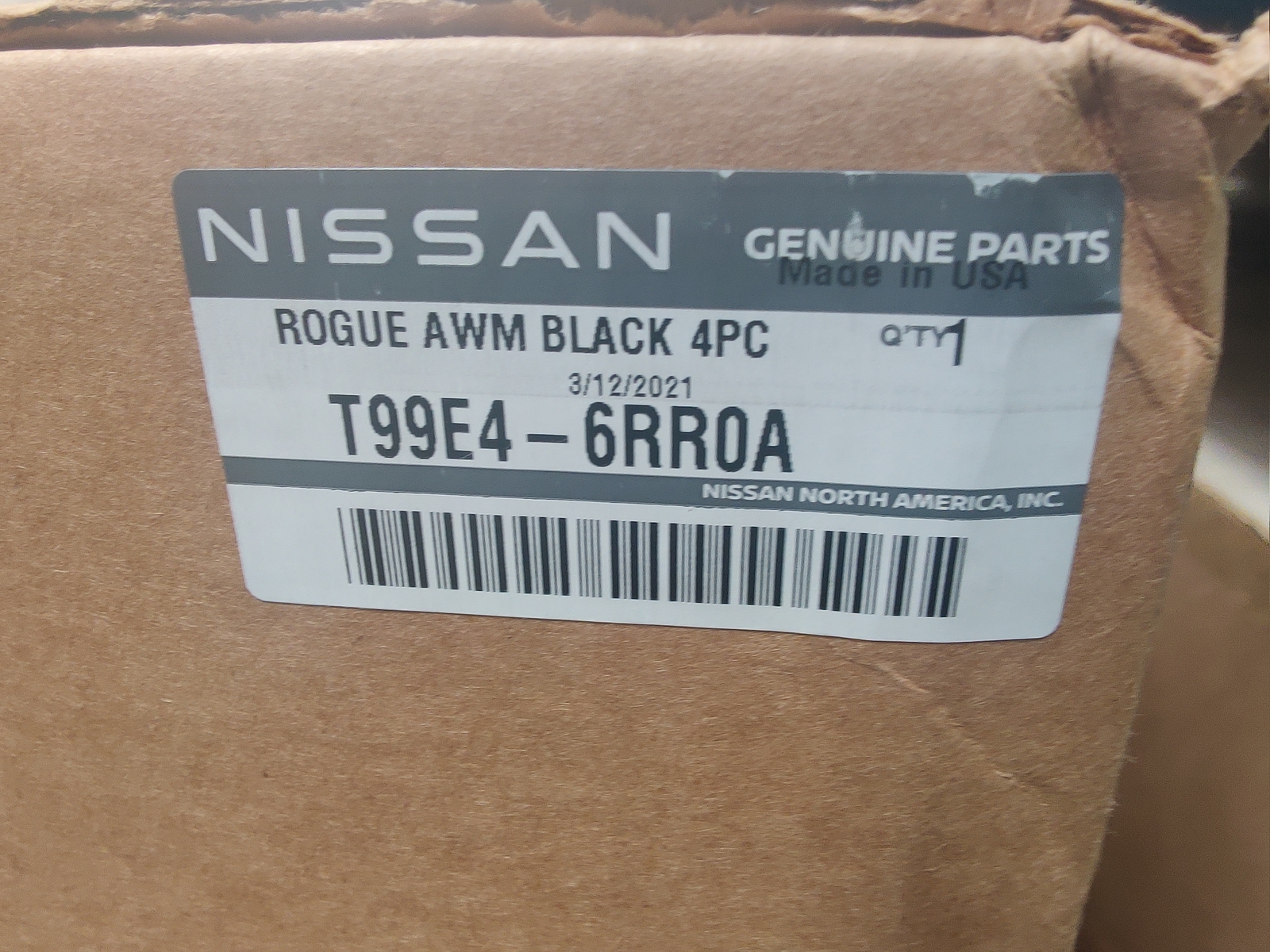 Genuine OEM Nissan T99E4-6RR0A All Season Floor Mats Black Rubber 2021 ...