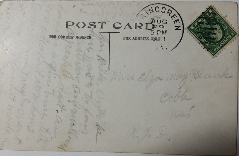 1913 Spring Green WI Wisconsin River Fishing Exaggeration Vacation PC ...