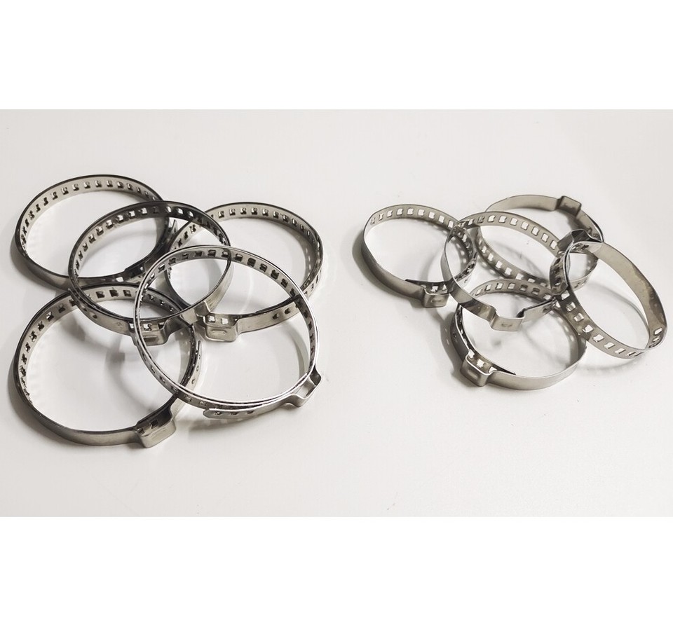 10X Stainless Steel Drive Shaft CV Boot Clamp Kit Axle CV Joint Boot ...