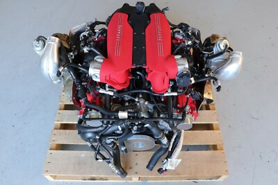 Ferrari 488 GTB F154CB 3.9L Complete Twin Turbo Engine Motor J159 ...