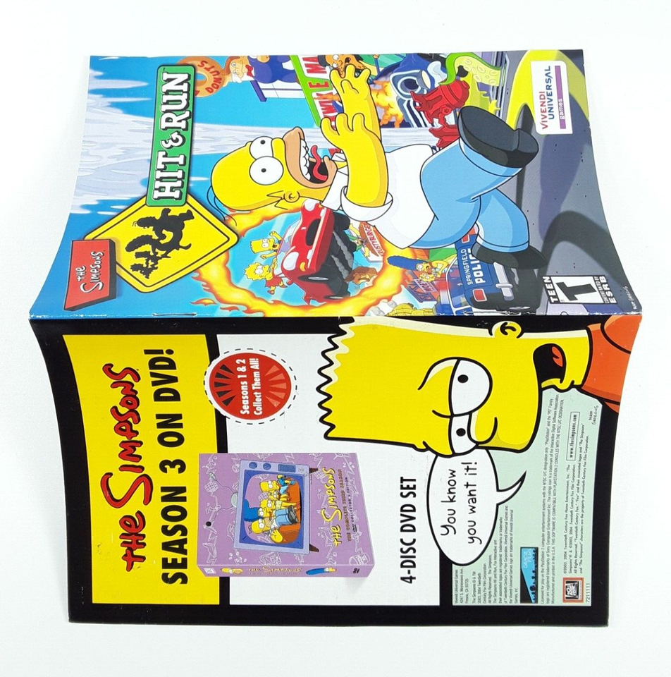 The Simpsons Hit & Run - PlayStation 2 PS2 (INSTRUCTION MANUAL ONLY ...