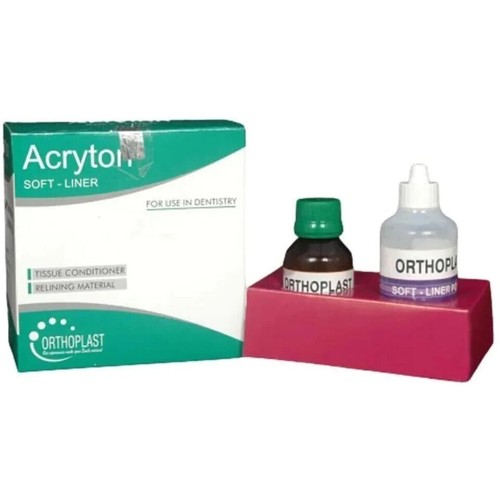 Dental Self Cure Chairside SOFT LINER Relining Material Powder Liquid ...