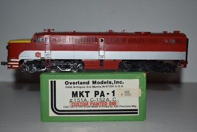 HO Scale Brass Overland Models MKT PA-1 Diesel Locomotive 152C Factory ...