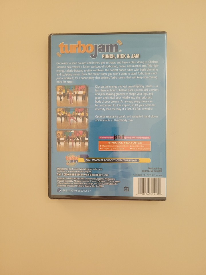 TURBO JAM Beachbody punch kick jam dvd New cardio workout body ...