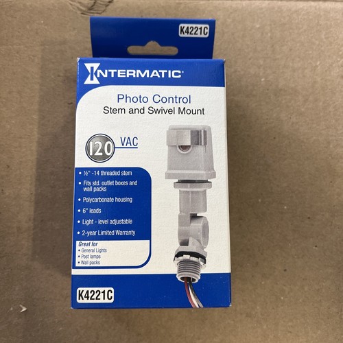 Intermatic K4221C 120-Volt Stem Swivel Mount *NEW IN BOX* Free Shipping ...