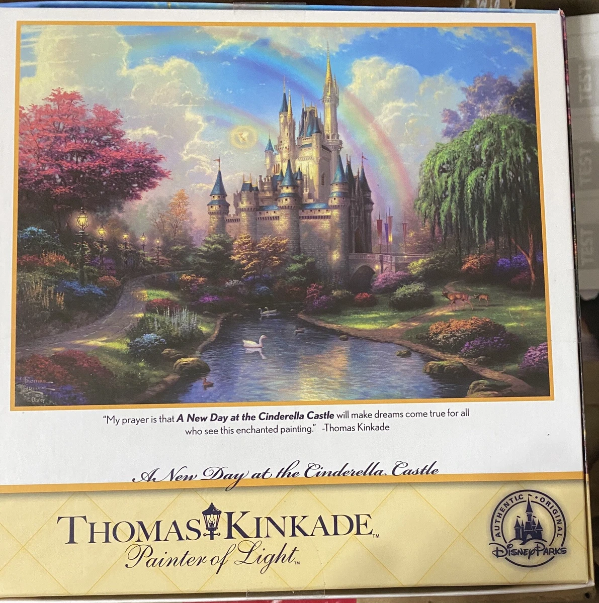 Thomas Kinkade Disney Castle Paintings