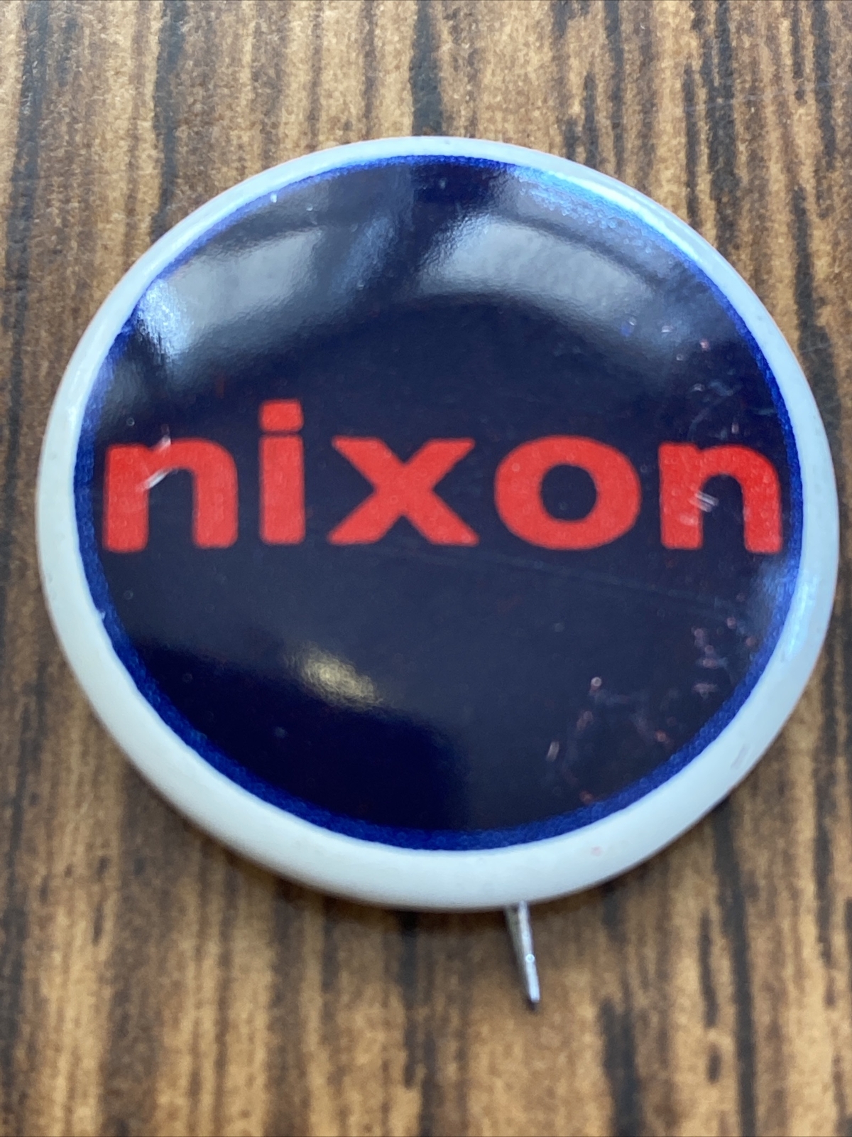 Vintage Nixon Pinback Pin Campaign Button - 1968 Red & Navy Blue | eBay