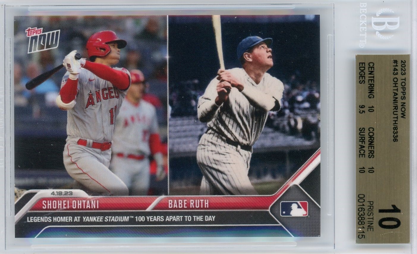 2023 TOPPS NOW MLB #143 SHOHEI OHTANI, BABE RUTH - BGS PRISTINE 10 | eBay