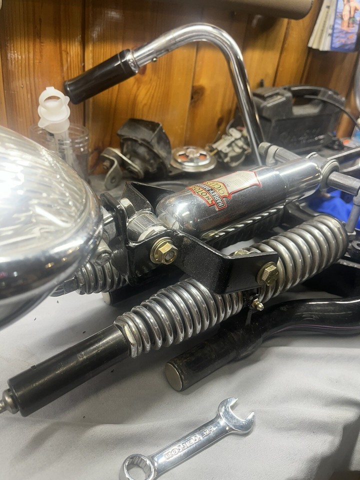 Vintage Harley Panhead Knucklehead Flathead Springer Shock Ride Control ...