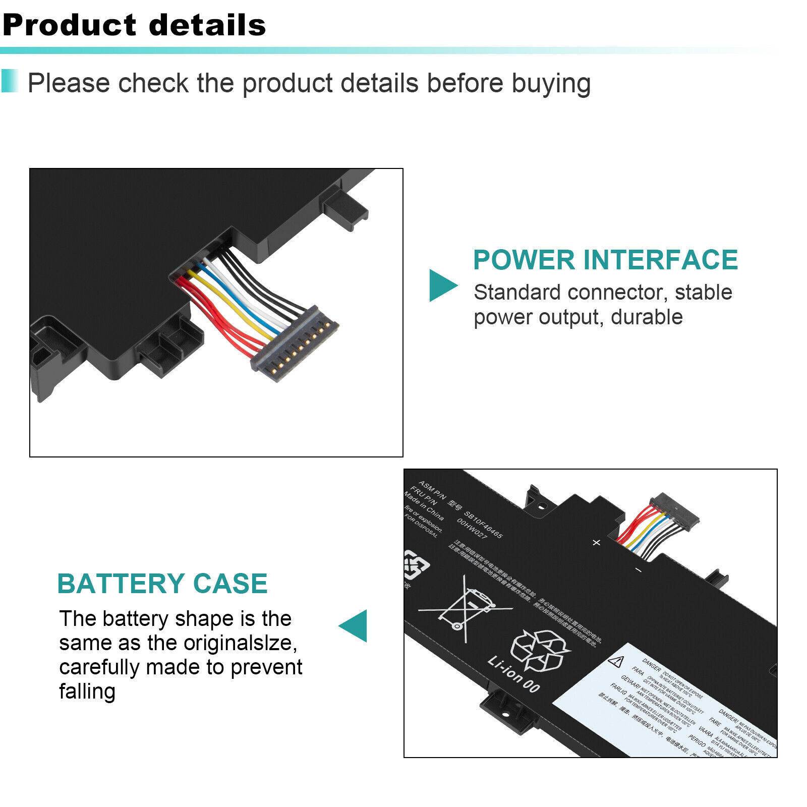 01AV433 01AV432 Battery for Lenovo ThinkPad X380 Yoga 260 370 X380 ...