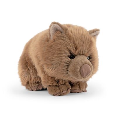 Wombat soft plush toy 10.5"/27cm long stuffed animal by Living Nature ...