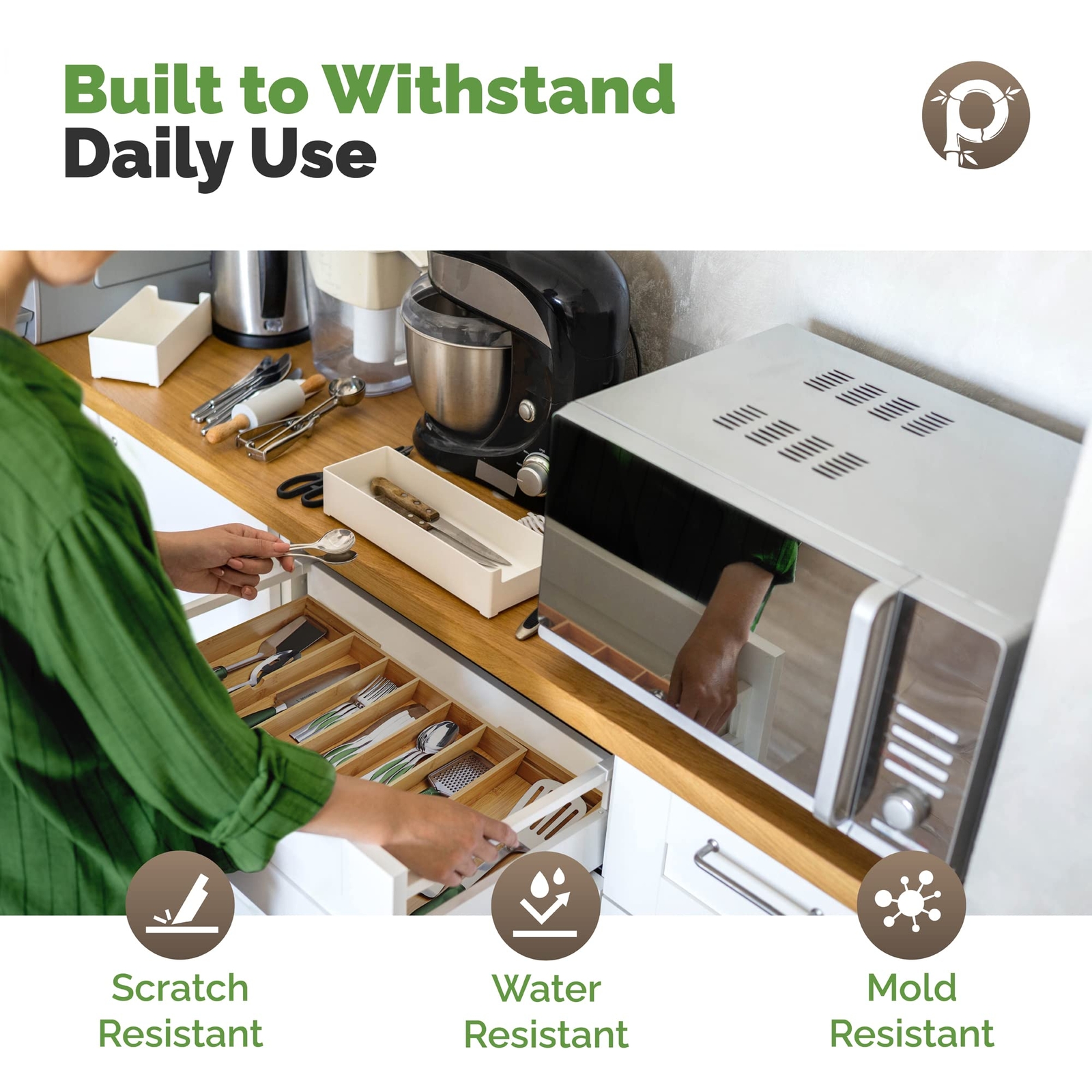 Silverware Organizer Expandable Kitchen Drawer Organizer Adjustable ...