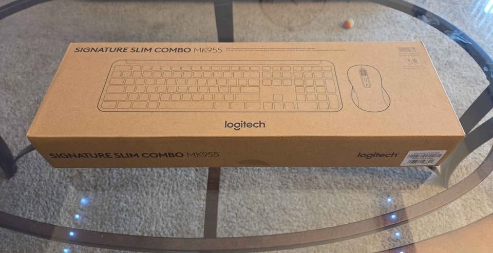 Logitech MK955 Signature Slim Wireless Keyboard and Mouse Combo, Three ...