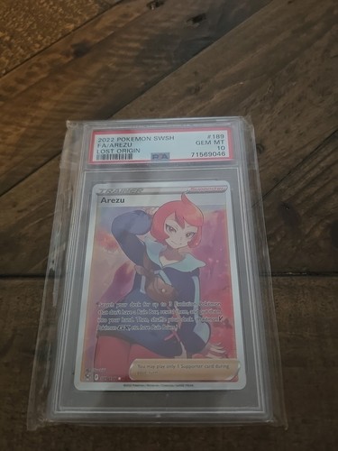 Pokemon 2022 Lost Origin Full Art Trainer AREZU #189 PSA 10 Gem Mint ...