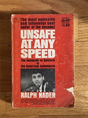 Unsafe at any Speed by Ralph Nader 1966 Pocket Books paperback | eBay