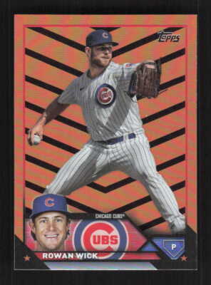 Rowan Wick 2023 Topps Update Orange and Black Foil Chicago Cubs #US170 ...