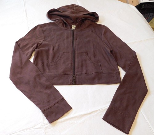 Kavio! Womens Long Sleeve Hoodie Jacket Size M Combed Cotton Brown ...