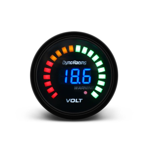 2"/52mm 12V Universal Car Voltmeter LED Scale + Digital Display 2-in-1 ...