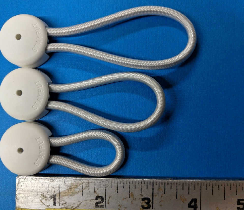 STAYPUT Bungee Shock Cord Clips 2 sizes "extras if need" Knobs, Pulls ...