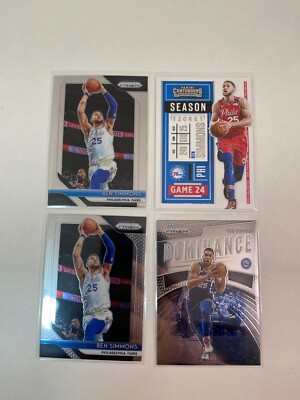 Ben Simmons 4 Card Lot Brooklyn Nets BS5 NBA Basketball Card | eBay ...