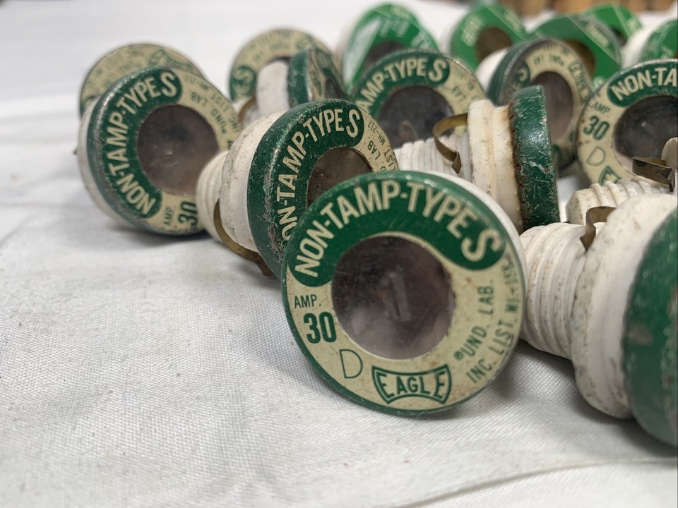 20 Pack BUSS FUSTAT ,EAGLE 30 AMP FUSE S30 Type S,SL Glass Plug Fuse .# ...