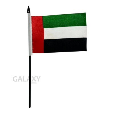 "4x6" United Arab Emirates Flag / UAE Desk Flag / UAE Stick Flag | eBay