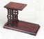 5.1" Rosewood Carved Display Stand Rack Base Art Pot Statue Collections ...