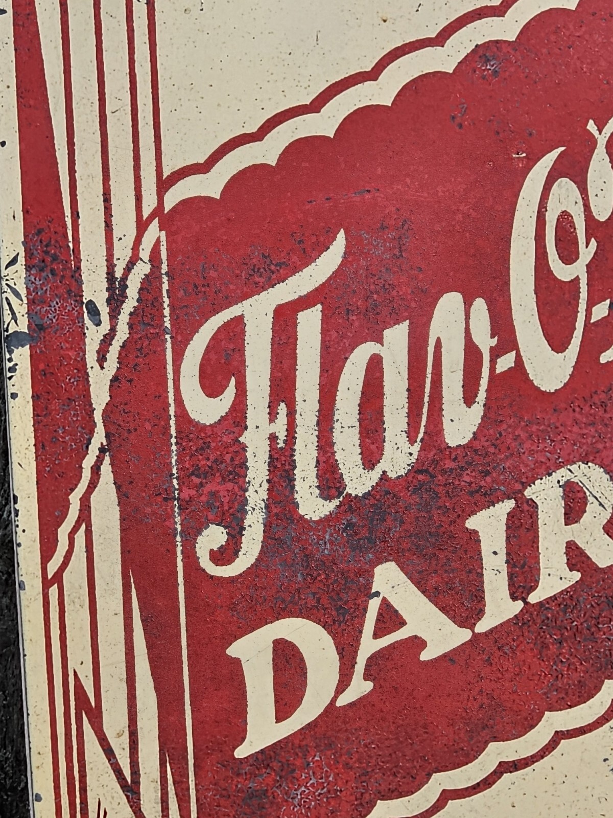 Flav-O-Rich Dairies Milk Carton Original Tin Tacker Sign Country Store ...