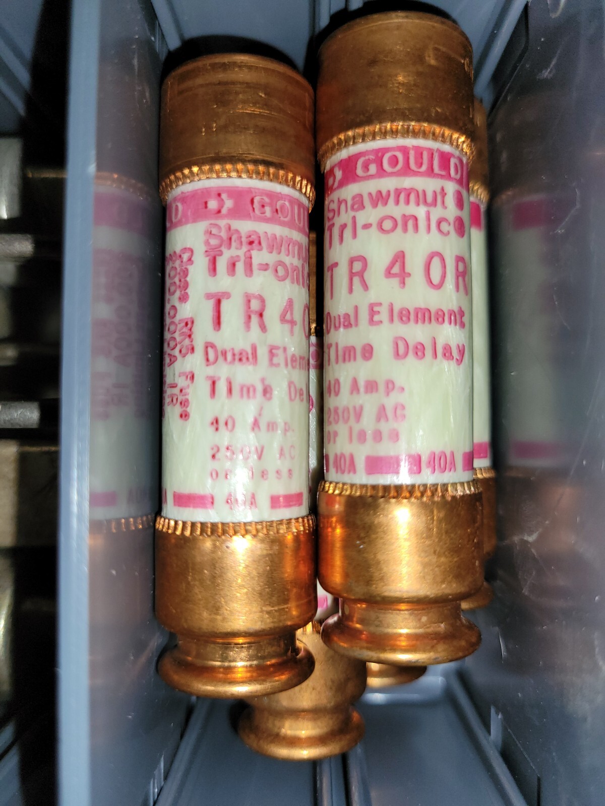 Gould Shawmut TRS40R TIme Delay Fuse 40 Amp Set Of 6 | eBay