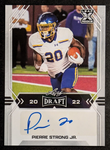 2022 Leaf Draft - Autographs Pierre Strong Jr. #BA-PSJ (AU, RC) for ...