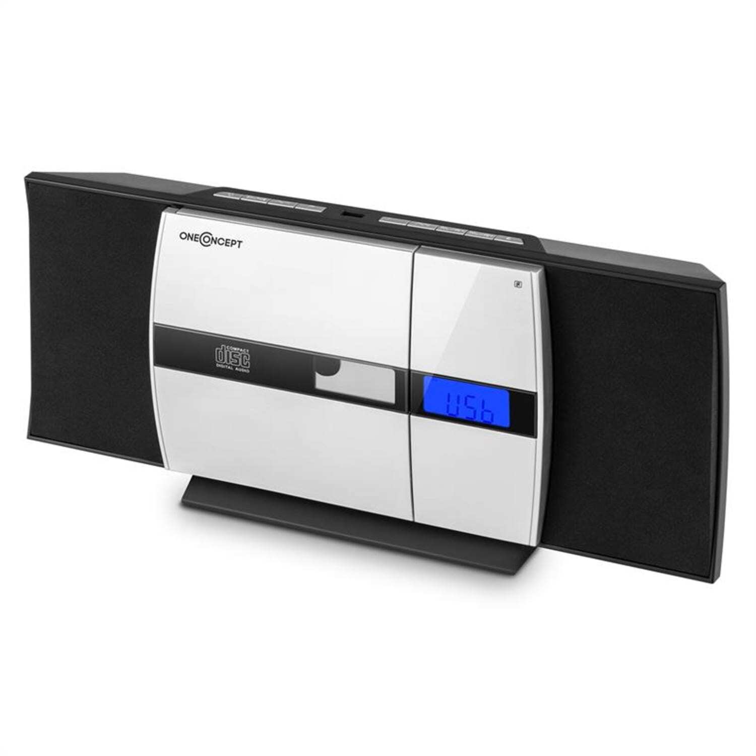 Vertical Stereo System CD Player USB MP3 FM AUX Alarm Clock Wall ...