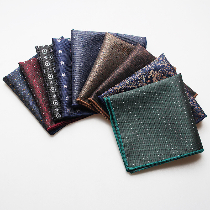 Vintage Paisley Pocket Square Handkerchief Men Silk Wedding Office ...