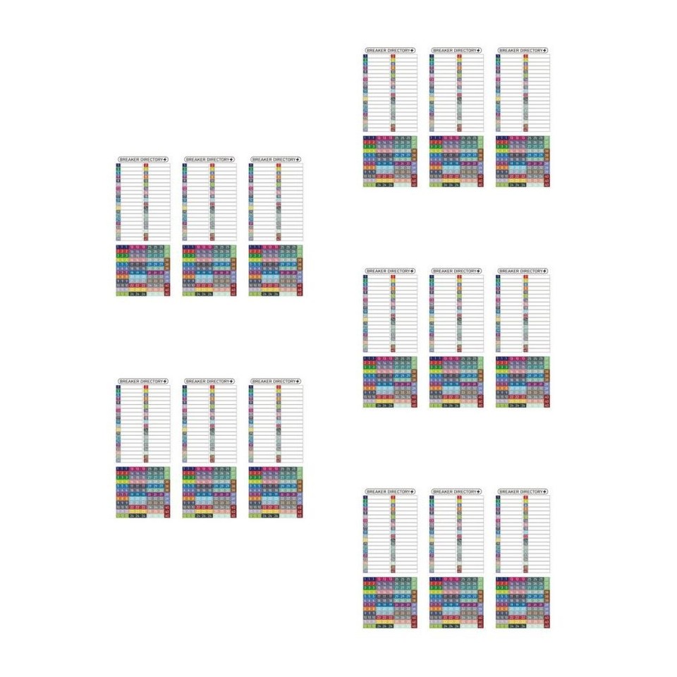 3 Sets Electrical Panel Identification Labels Load Center Stickers ...