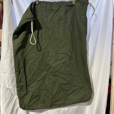US Army Barracks Bag OD Green Cotton OG-107 Laundry Bag Military Dated ...