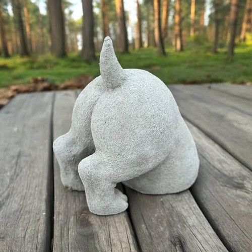 Small Digging Dog Sculpture Garden Half a Dog Statue Concrete Pet ...