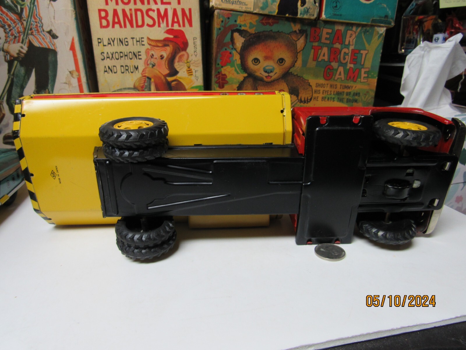 Shell Chevrolet Gasoline Tin Friction Tanker Truck in Box Near Mint ...