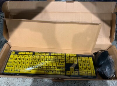 NEW EZ Eyes Large Print Keyboard for Elderly and Vision Impaired ...