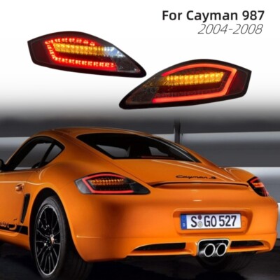 LED Tail Lights For Porsche Cayman 987 2004-2008 Dynamic Turn Signal ...