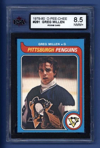 1979-80 OPC #281 GREG MILLEN (rc) KSA 8.5 NMM+ Pittsburgh Penguins ...