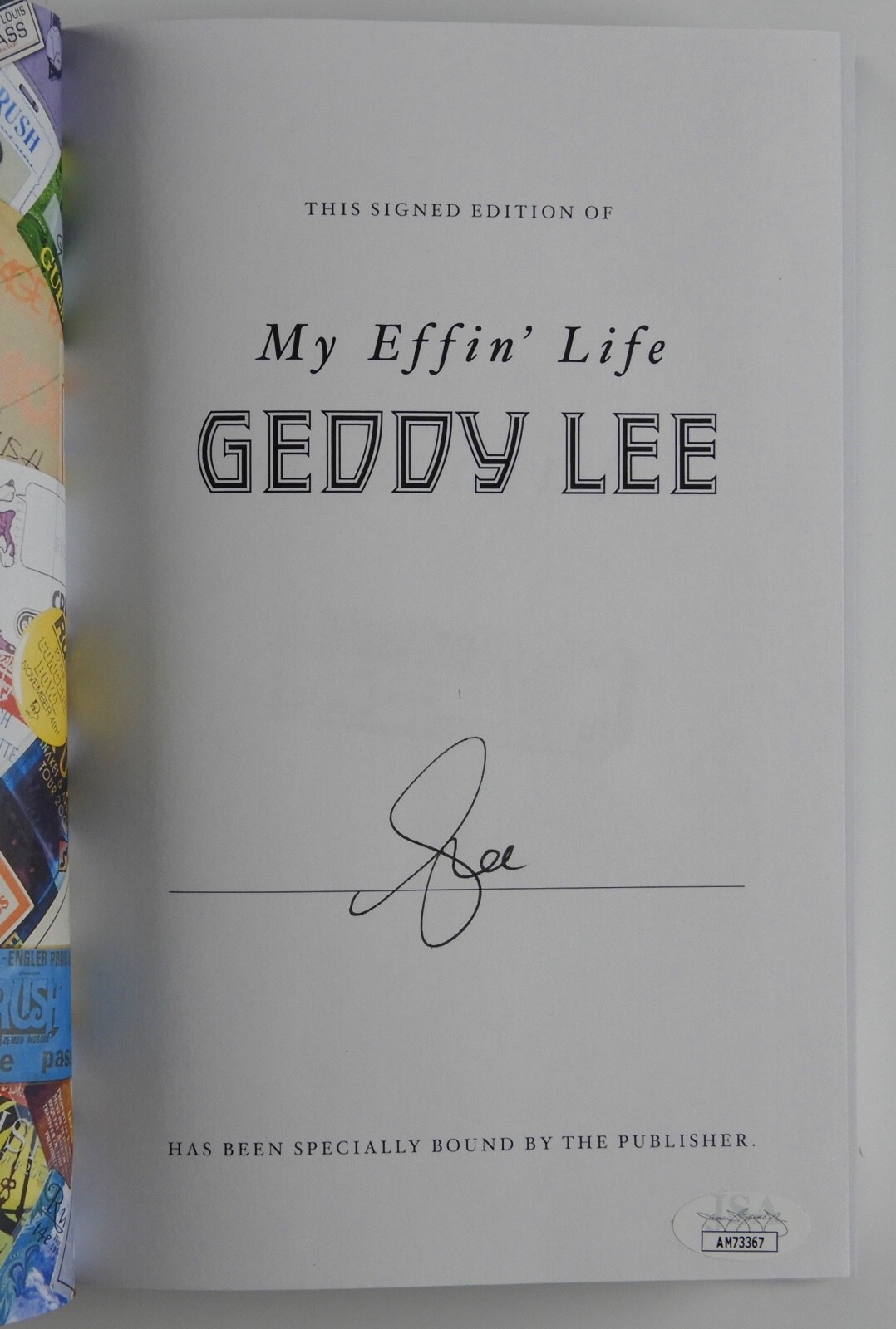 Geddy Lee Rush JSA Autograph Signed Book My Effin' Life | eBay