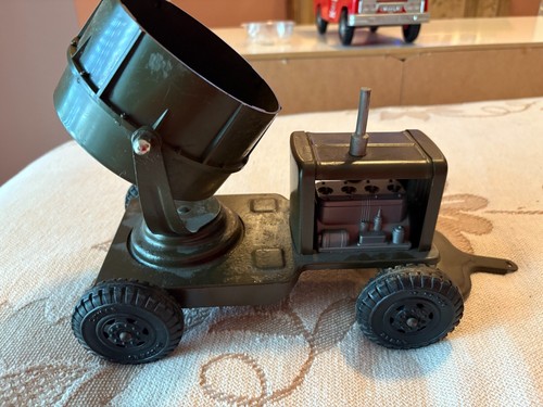 VINTAGE ARMY GREEN MARX MOBILE LIGHT TRAILER | eBay
