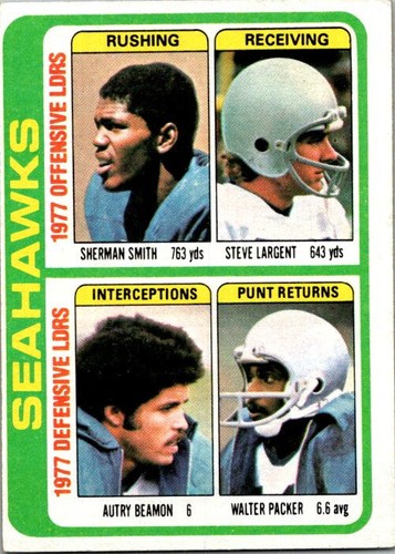 Sherman Smith/Steve Largent/Autry Beamon/Packer - 1978 Topps - # 526 ...