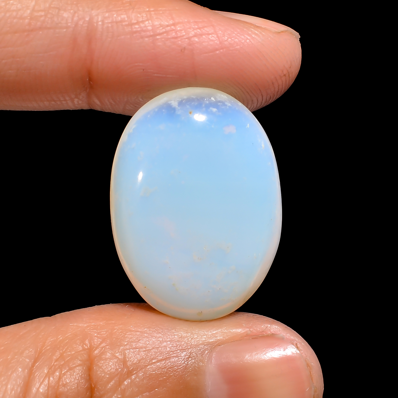 100% Natural Opalite Oval Shape Cabochon Loose Gemstone 24 Ct 25X18X7 ...