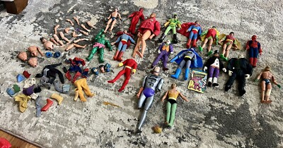 Mego Vintage Action Figures Lot 70s Batman Robin Superman | eBay