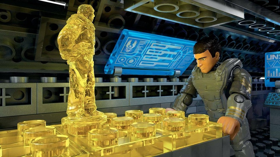 MEGA CONSTRUX HALO 4 UNSC INFINITY SET FVK37 MASTER CHIEF CORTANA ...